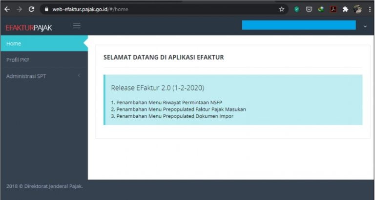 Update efaktur 2020 versi 3.0 - Sadar Pajak