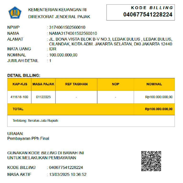 Deposit Pajak - Sadar Pajak